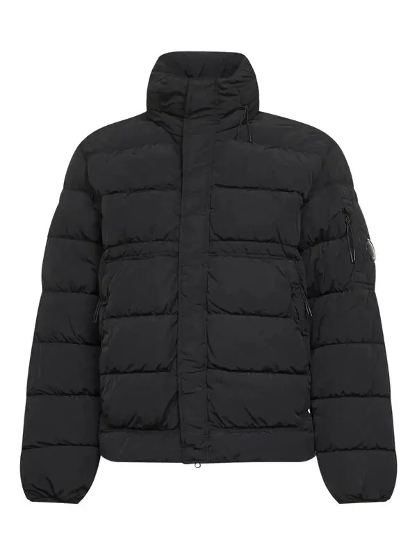 C.P. COMPANY Adjustable Goggle Hood Nylon Jacket With Two-way Zip, Side Zip Pockets & Drawstring Hem