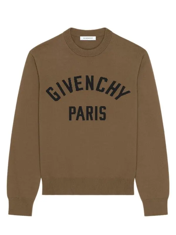 Givenchy Crewneck Sweater With Contrasting Intarsia Detail