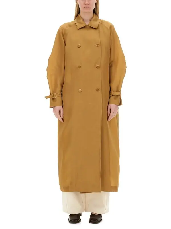 Max Mara Sacco Double-breasted Silk-organza Trench