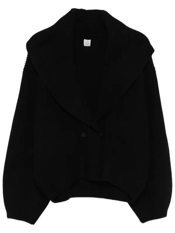 TOTEME Scarf-lapel Wool Cardigan