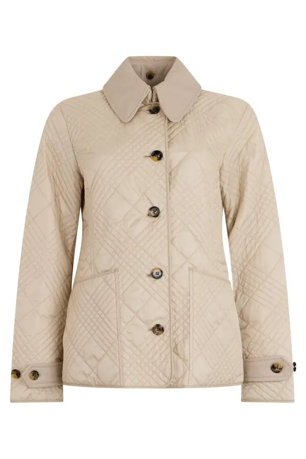 Burberry Classic Button-front Jacket With Shirt Collar