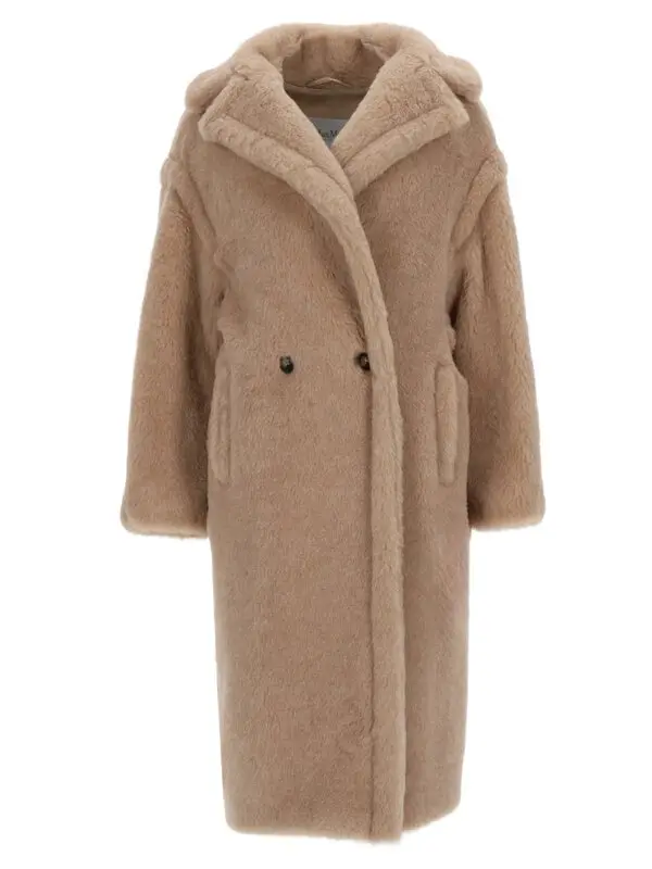 Max Mara Teddy Bear Icon Alpaca Wool & Cashmere Silk Jacket - Beige