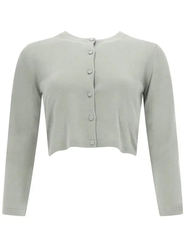 Max Mara Silk & Cashmere Cropped Cardigan