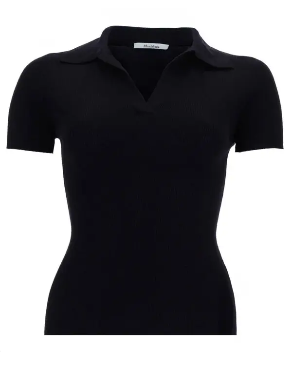 Max Mara Collared Wool Top