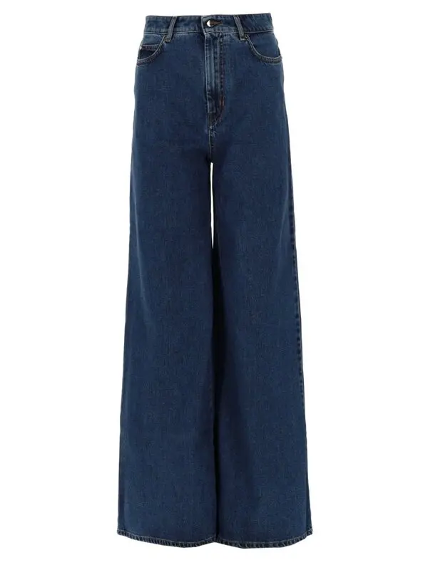 Max Mara Sarong Dritto Wide-leg Cotton Jeans
