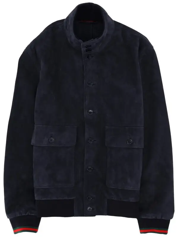 Gucci Suede Button-front Jacket