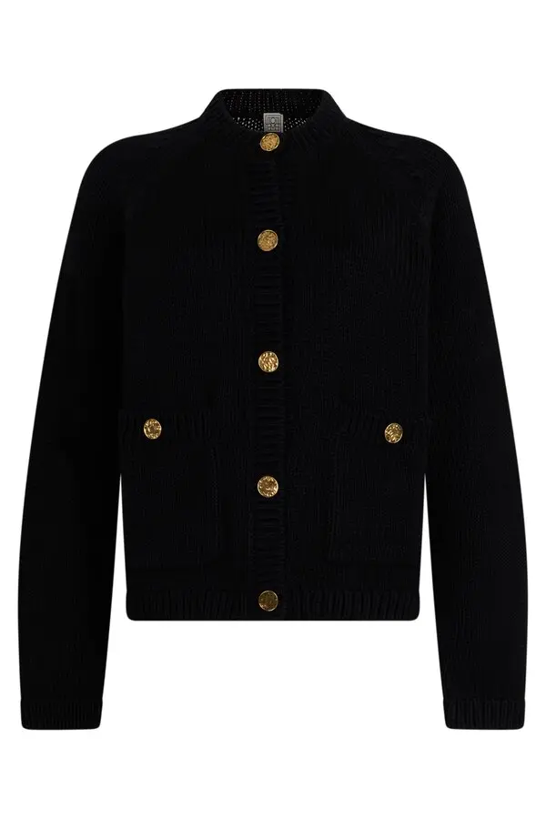 TOTEME Button-front Cardigan With Pockets - Black
