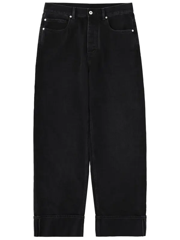 Bottega Veneta Wide-fit Folded-hem Jeans