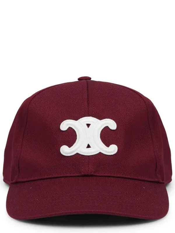 Celine Logo Baseball Cap - Red