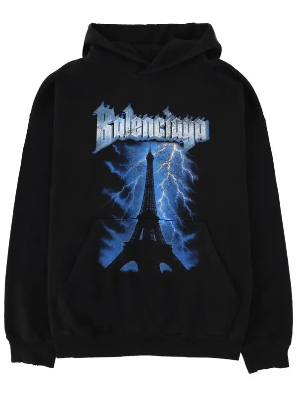 Balenciaga Oops Sweatshirt With Stamp Graphic