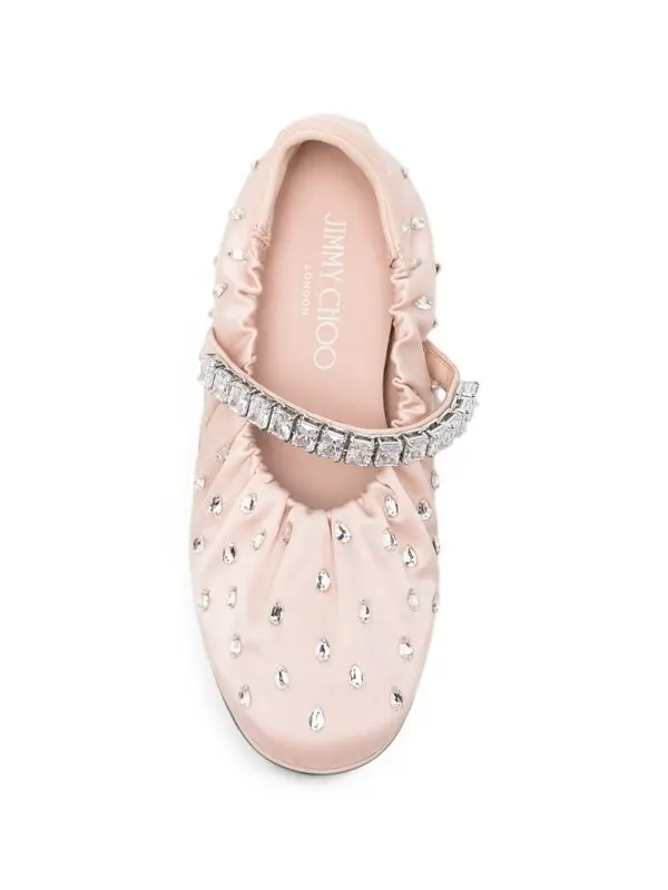 JIMMY CHOO Jade Leather Ballets