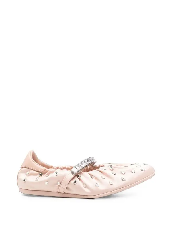 JIMMY CHOO Jade Leather Ballets