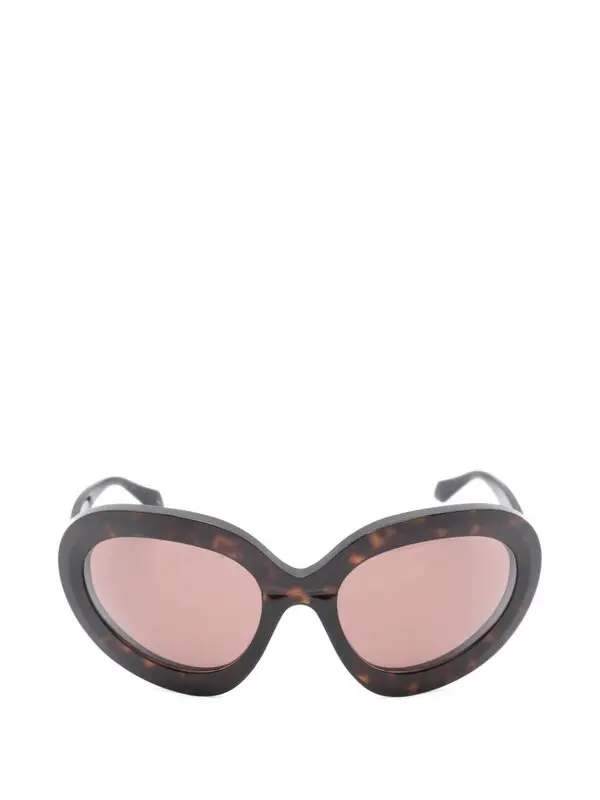Alaïa Tortoiseshell Sunglasses - Black