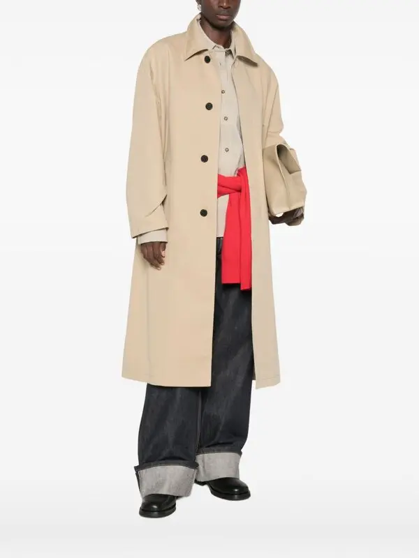DUNST Cotton Blend Coat - Beige