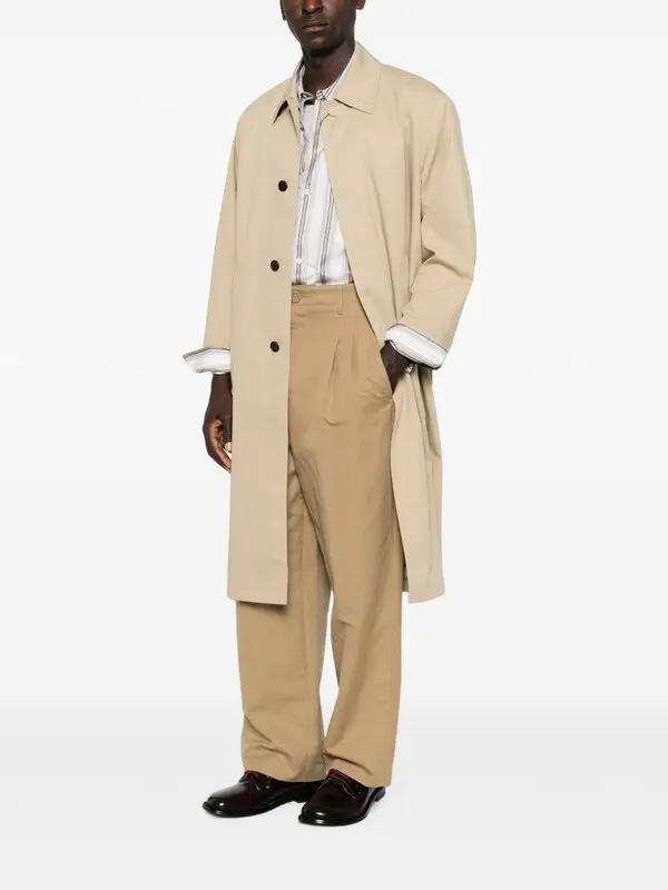DUNST Cotton Blend Coat - Beige