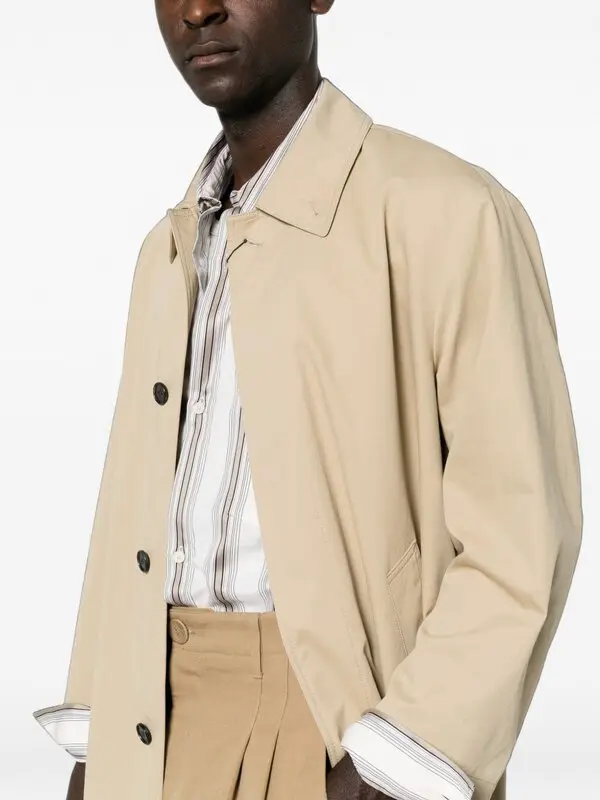 DUNST Cotton Blend Coat - Beige