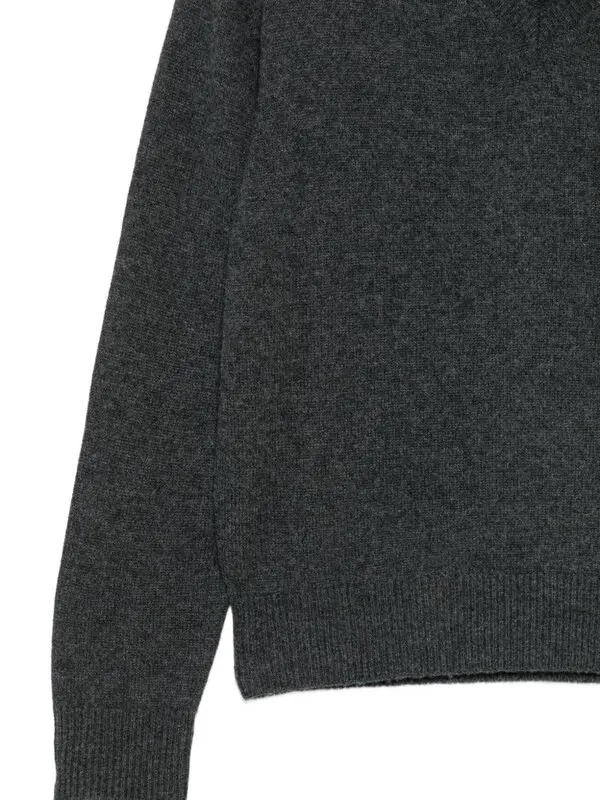 DUNST Wool And Cashmere V-necked Sweater