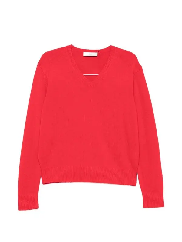 DUNST Wool And Cashmere V-necked Sweater
