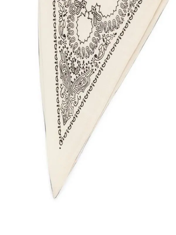 Destin Printed Bandana Foulard - White