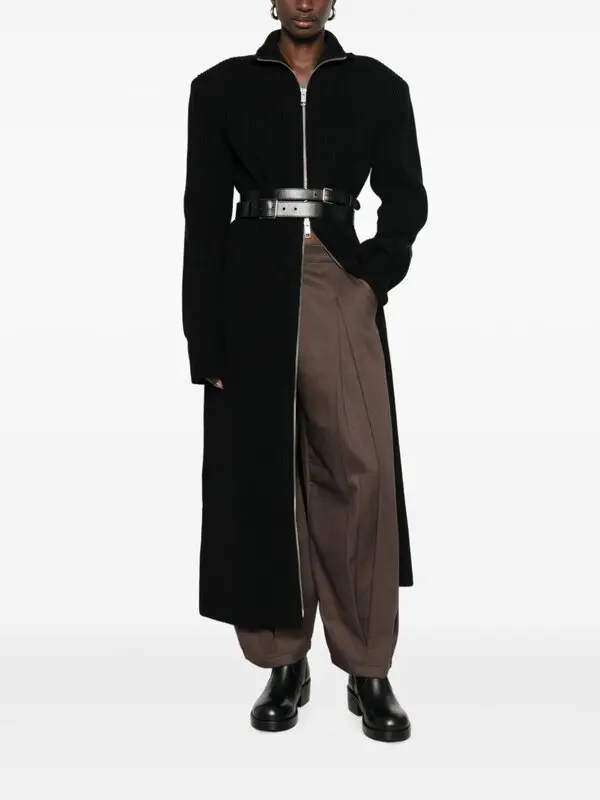 THE FRANKIE SHOP Nolia Wool Long Cardigan Dress