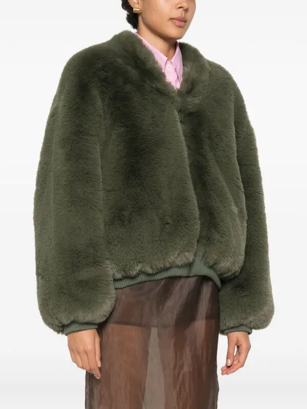 THE FRANKIE SHOP Senna Faux Fur Bomber Jacket
