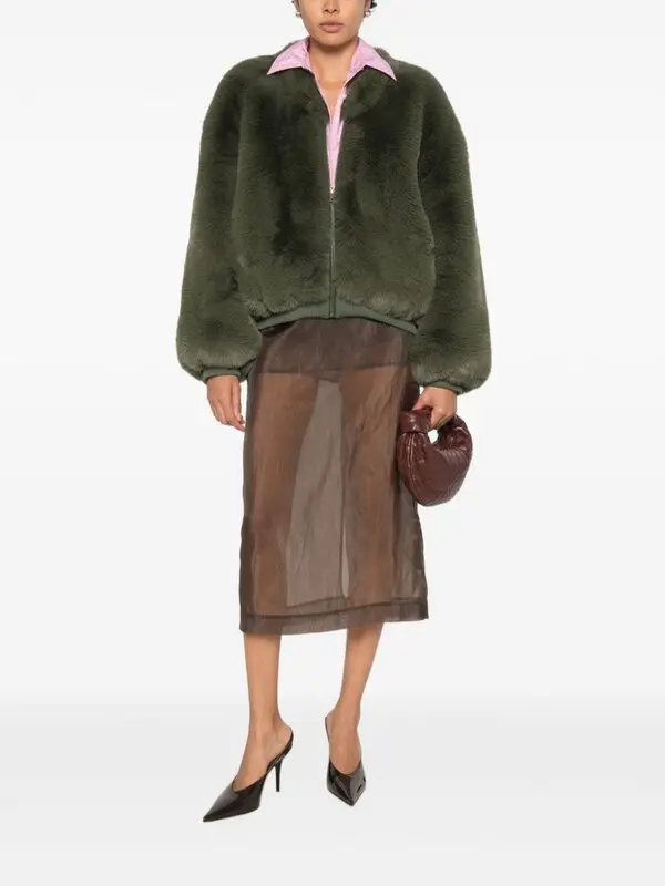 THE FRANKIE SHOP Senna Faux Fur Bomber Jacket