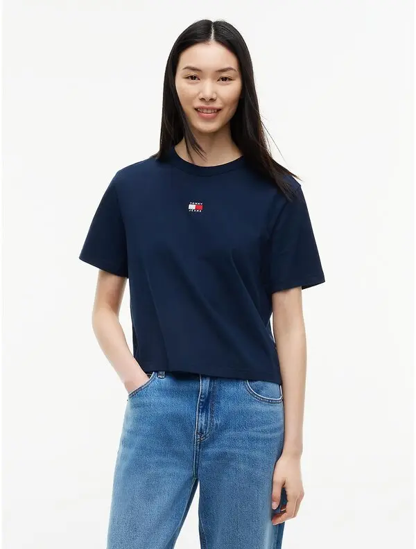 Tommy Hilfiger Badge Boxy T-shirt - Dark Blue