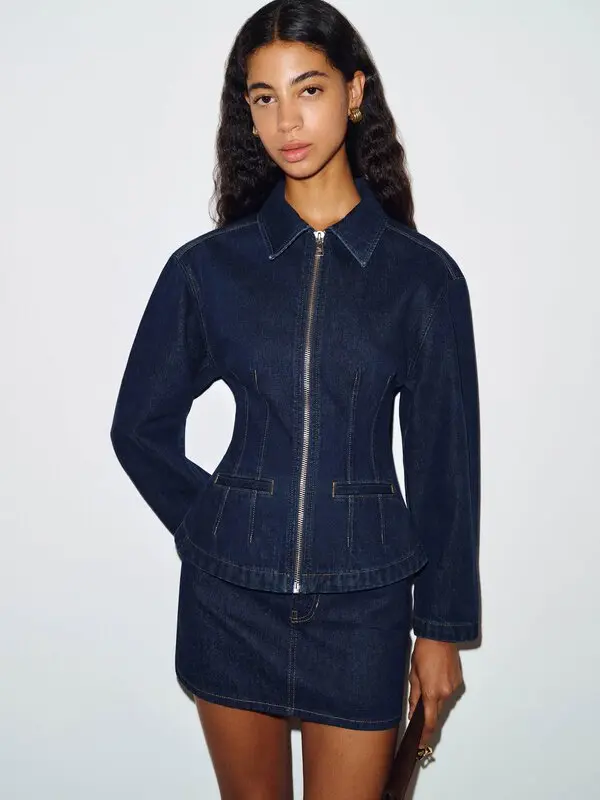 REFORMATION Shawn Denim Jacket
