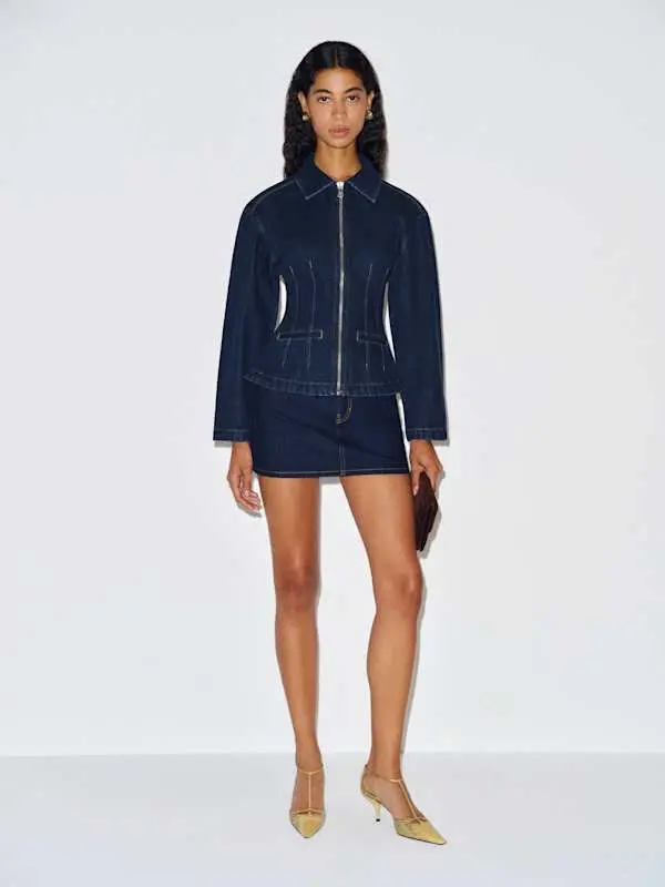 REFORMATION Shawn Denim Jacket