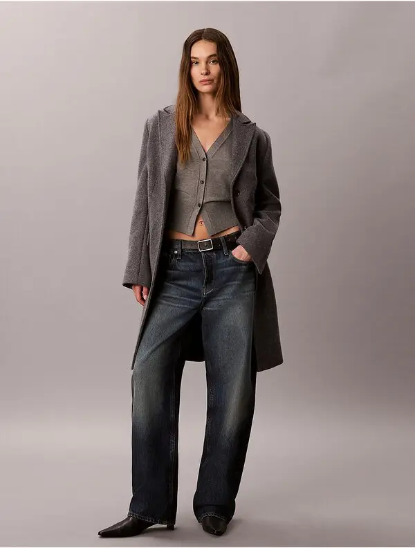 Calvin Klein Tech Knit Cardigan - Grey Heather