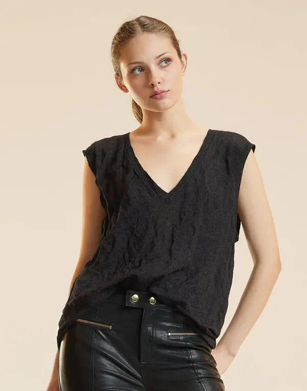 Cynthia Rowley Parchment Knit Tank