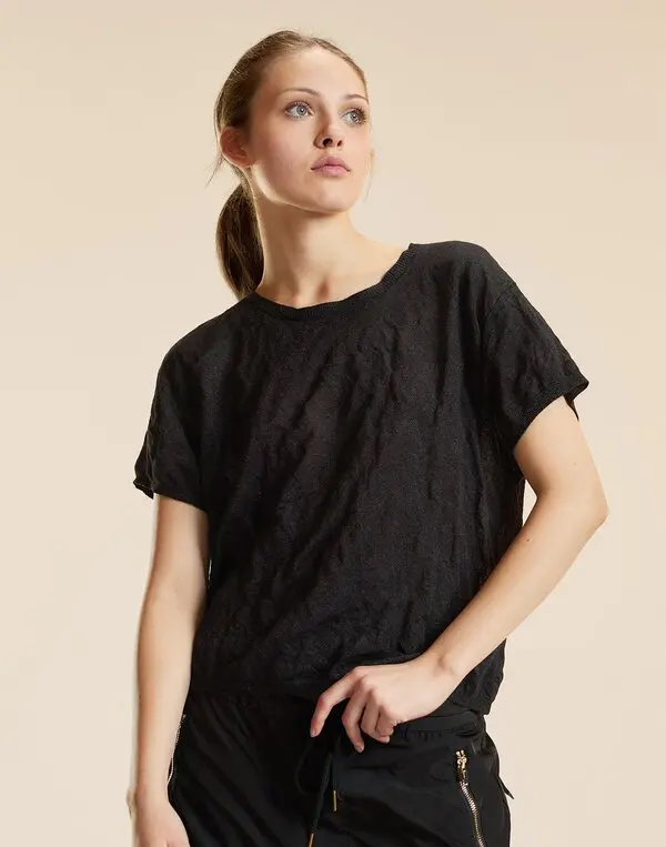 Cynthia Rowley Parchment Knit Tee