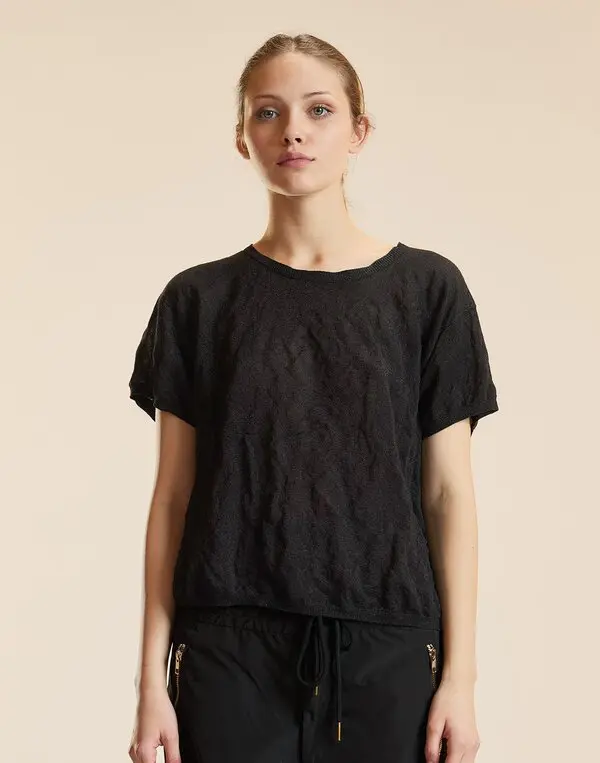 Cynthia Rowley Parchment Knit Tee