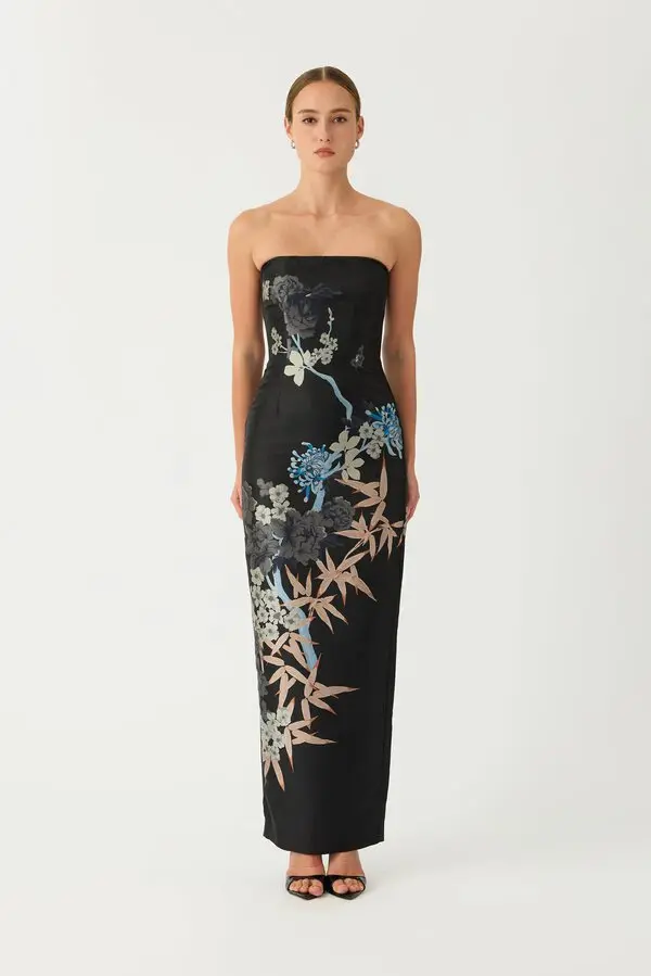 SAU LEE Ilsa Jacquard Gown