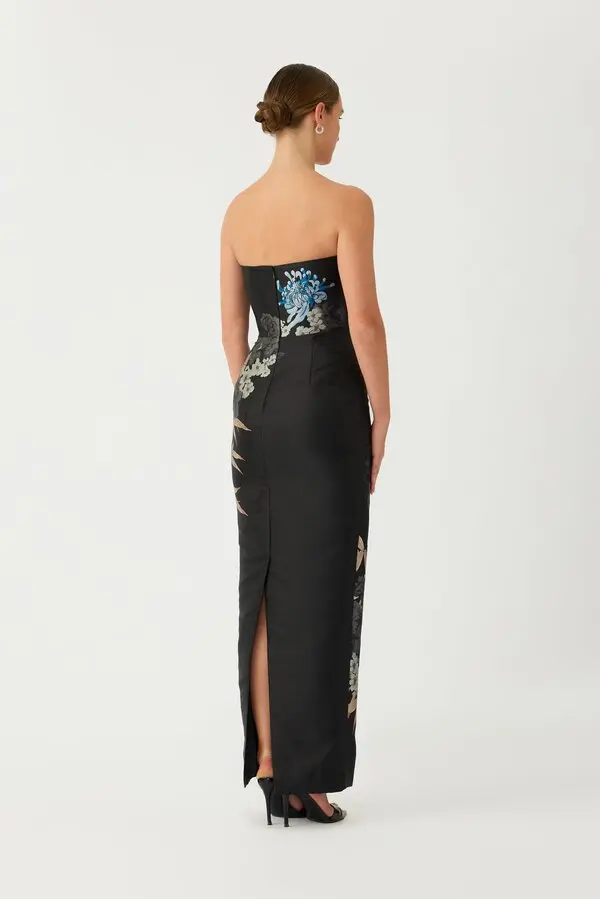 SAU LEE Ilsa Jacquard Gown