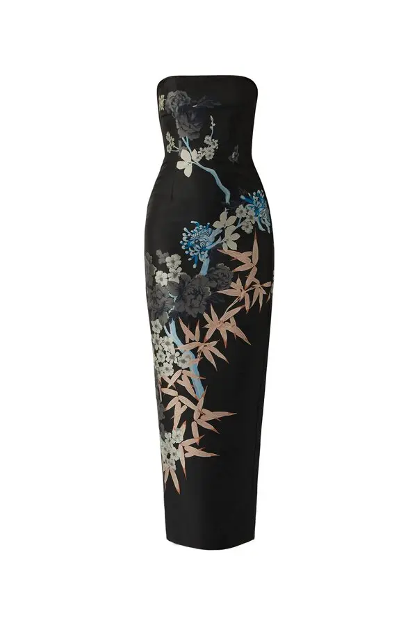 SAU LEE Ilsa Jacquard Gown