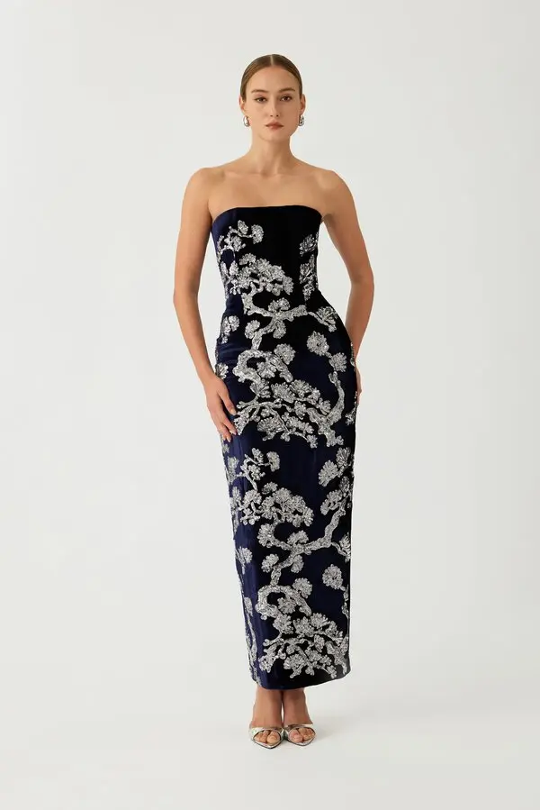 SAU LEE Ilsa Velvet Gown