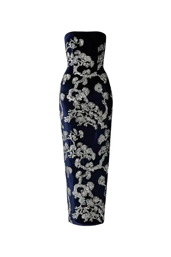 SAU LEE Ilsa Velvet Gown