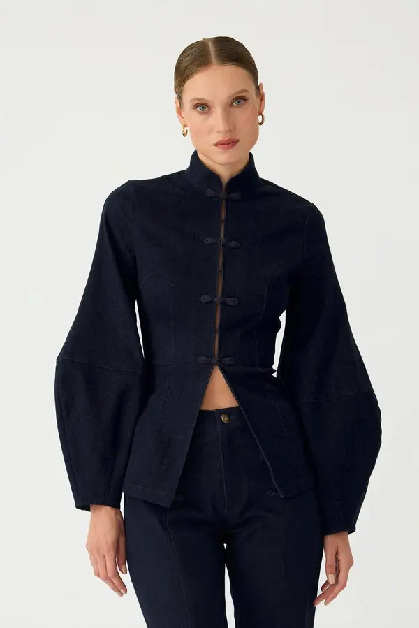 SAU LEE Issac Denim Shirt