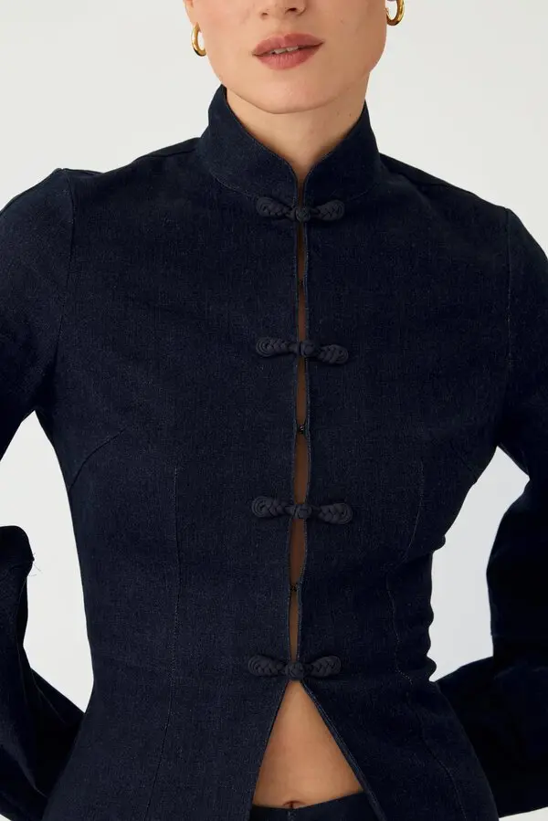 SAU LEE Issac Denim Shirt