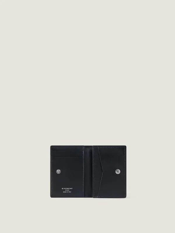 Givenchy Flap Card Holder In Grained Leather