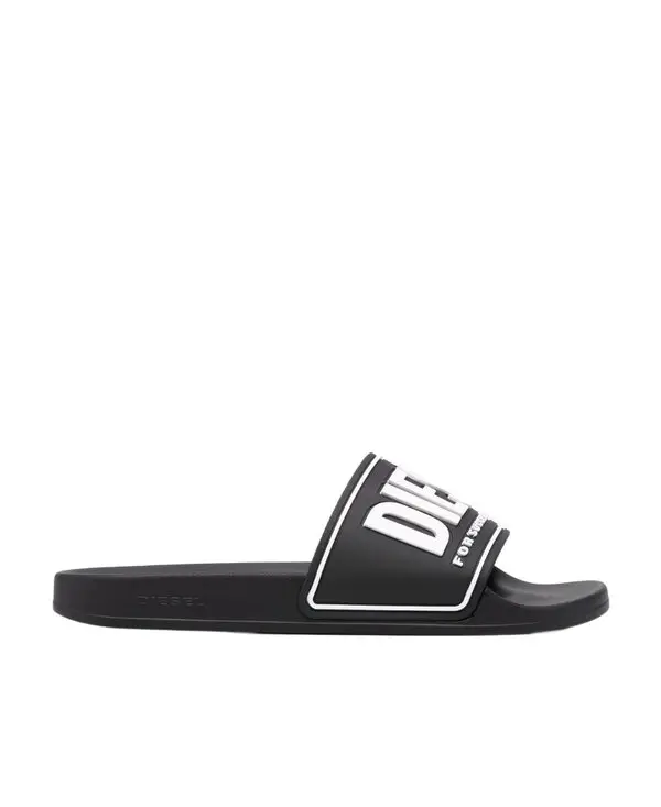 DIESEL® Sa-mayemi Cc Logo Embossed Pool Slides