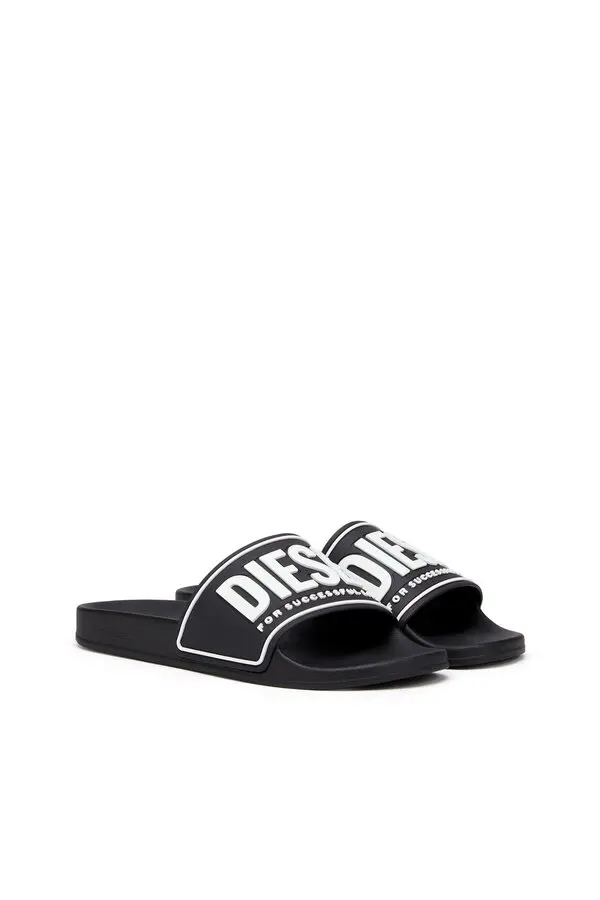 DIESEL® Sa-mayemi Cc Logo Embossed Pool Slides