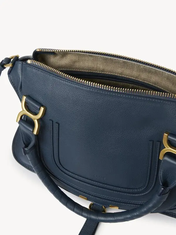 Chloé Logo Shoulder Bag - Tapestry Blue