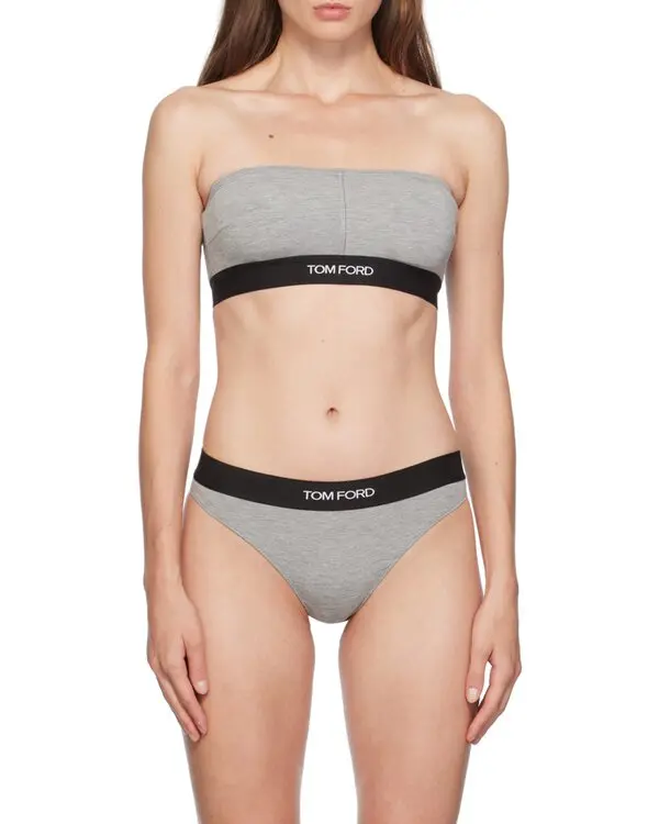 TOM FORD Logo Underband Bandeau Bra