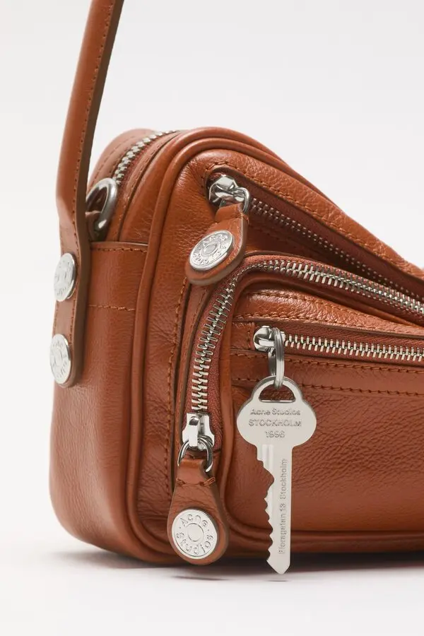 Acne Studios Camero Party Shoulder Bag - Cognac