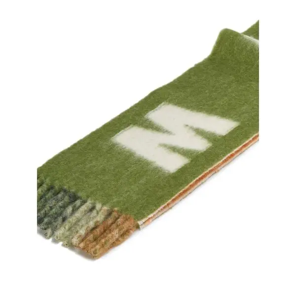 Marni Logo-detailed Fringed Scarf