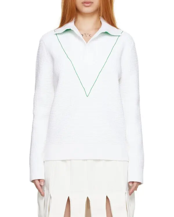 Bottega Veneta Contrast V Knitted Jumper
