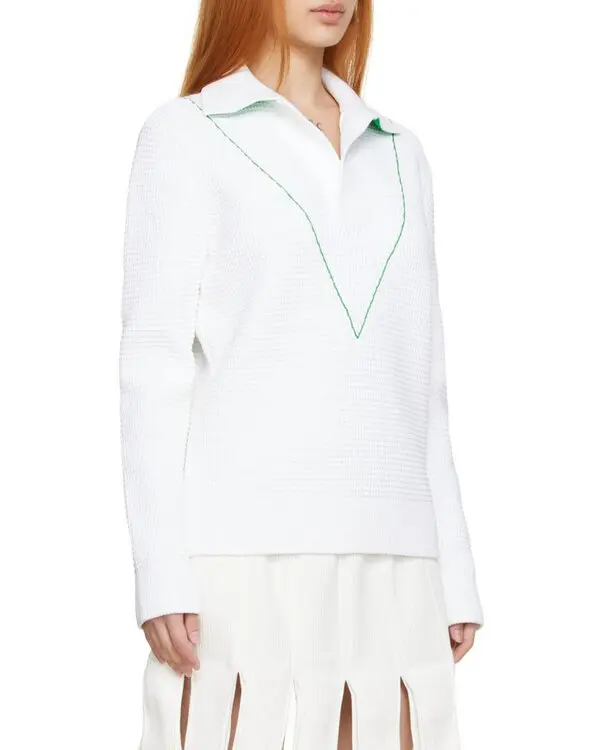 Bottega Veneta Contrast V Knitted Jumper