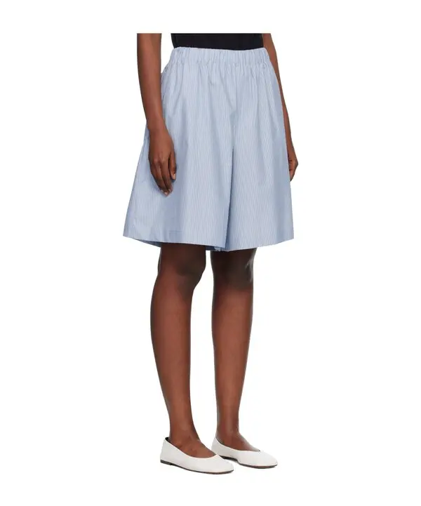 BASERANGE Striped Elasticated-waistband Shorts
